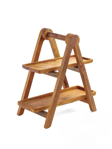 2 TIER STAND WITH REMOVABLE PLATTER – Sanskruti Homes