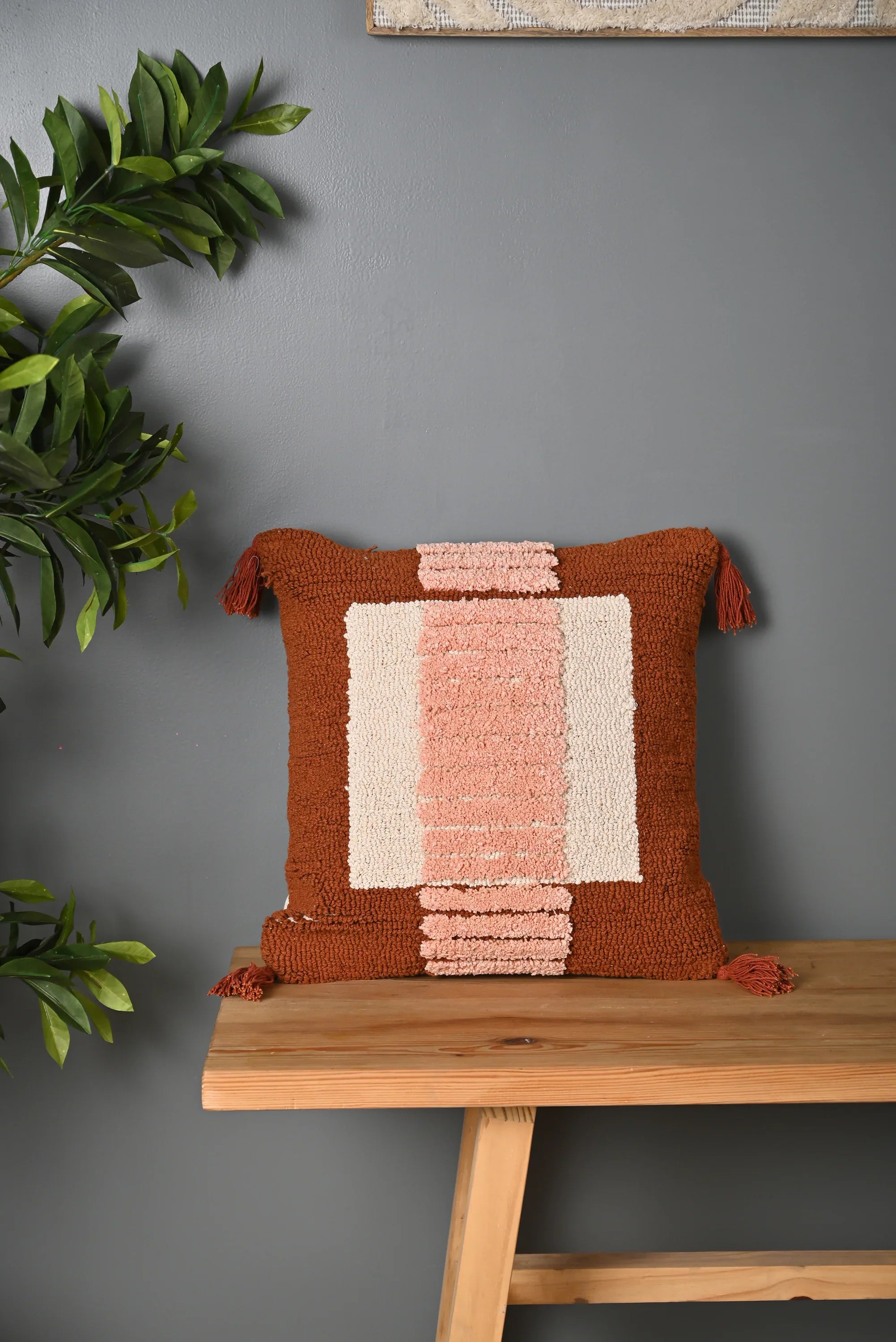 Buy Tuffted Multicolor Cotton Cushion Cover Online @ Best Price