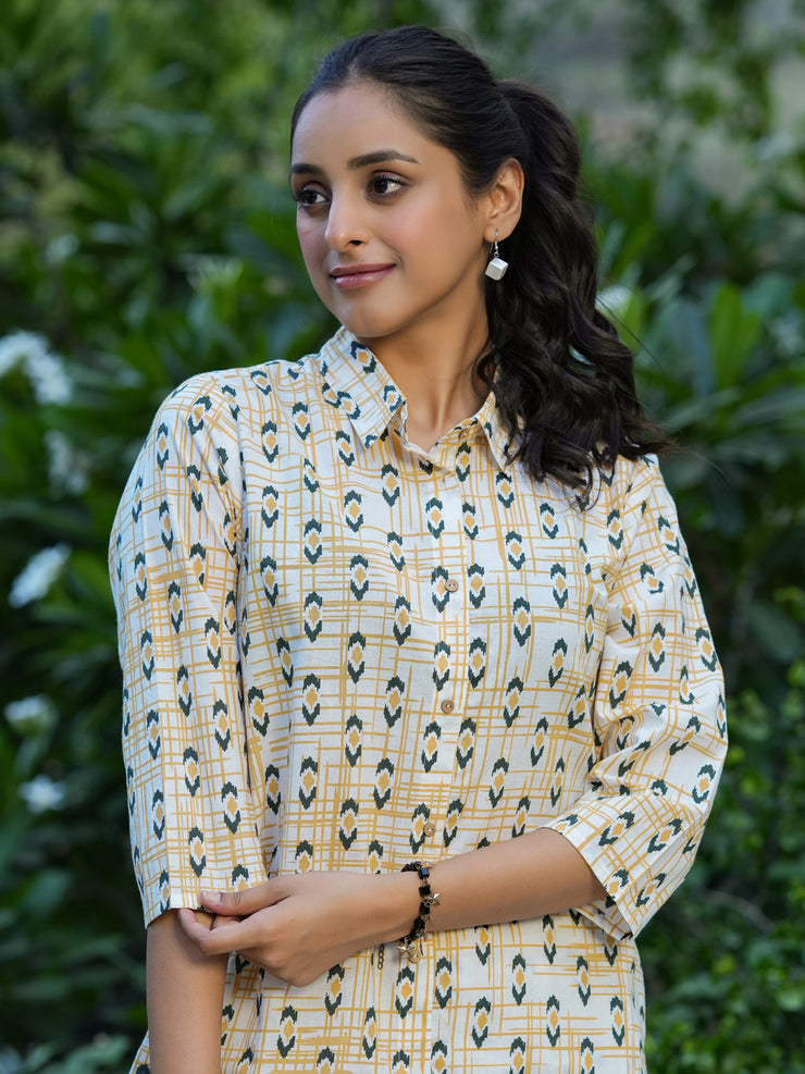 Printed Pure Cotton Co Ord Set Sanskruti Homes